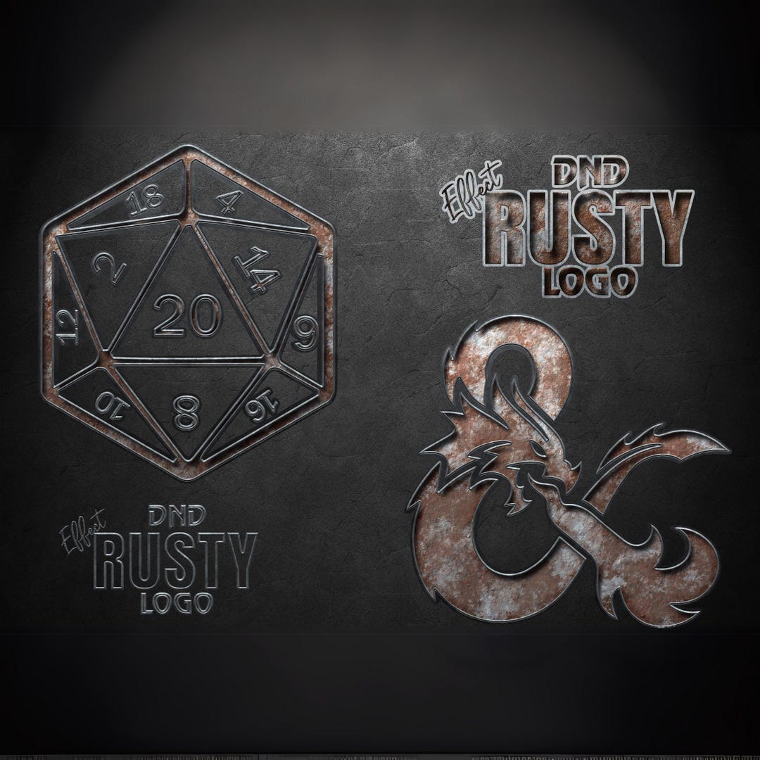 Dungeons and Dragons Amazing Rusty Effect Logo Png, DND20, Dnd Class ...
