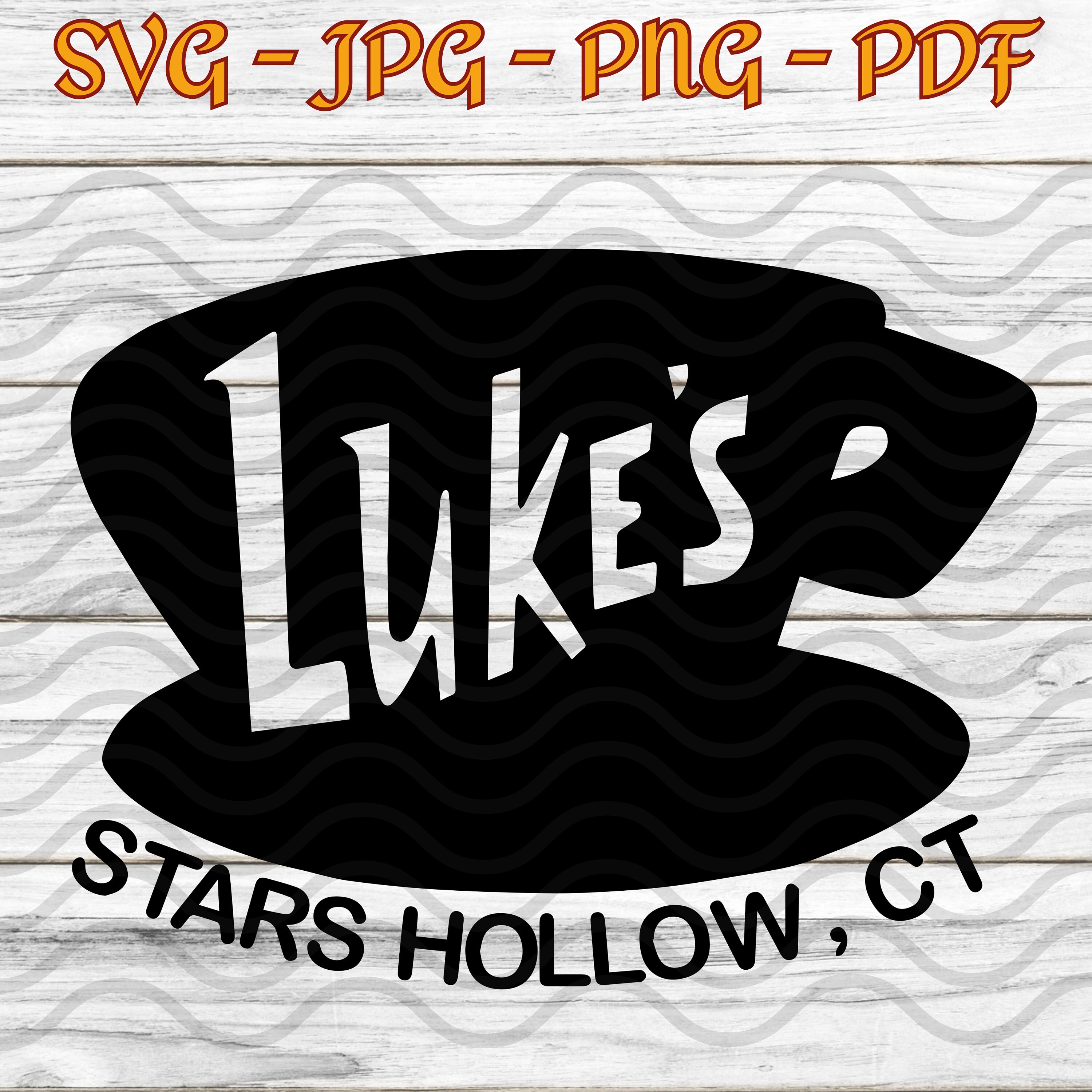 5 Luke's Diner Logo, Gilmore Girls SVG, Coffee Shop, Tv Show Logo ...