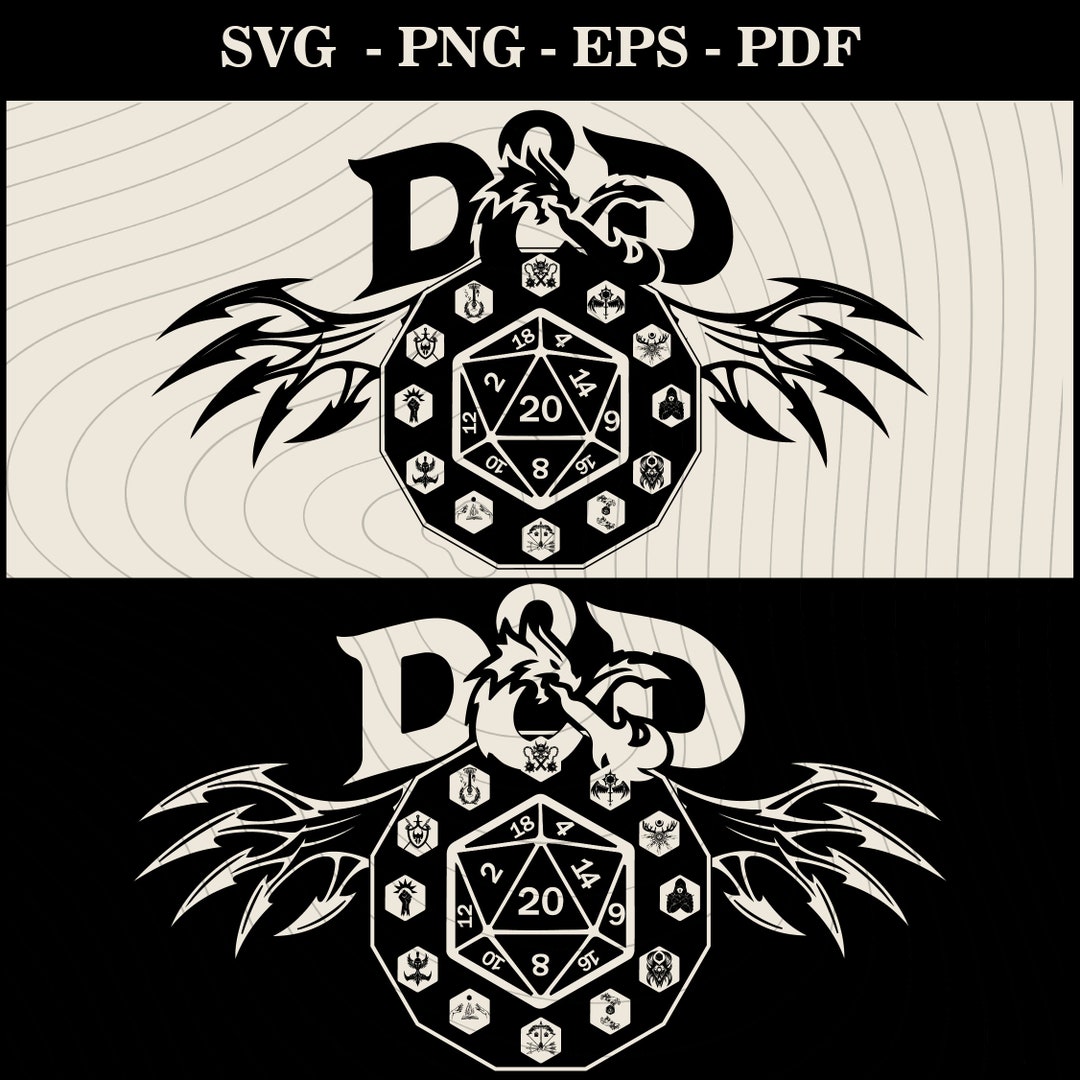 Dungeon Master Svg, Dungeons Dragons Png , DND 20 Svg, Dnd Class ...