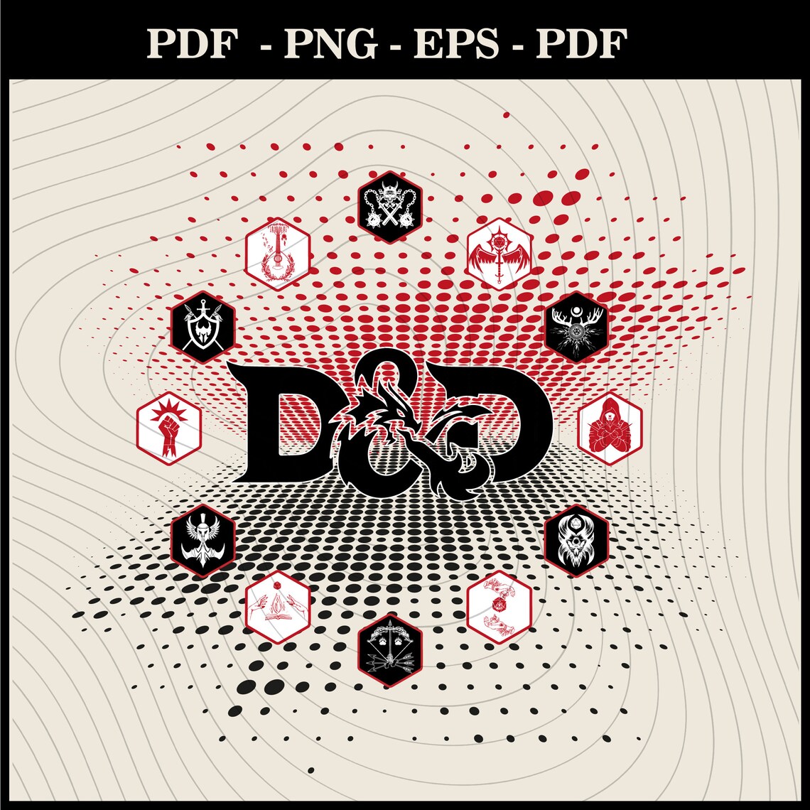 Dungeons and Dragons Png, DND20 Png, Dnd Class Emblems, Dungeons ...