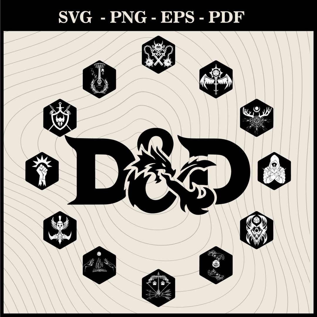 Dungeons and Dragons Amazing New Designs , DND 20 Svg, Dnd Class ...