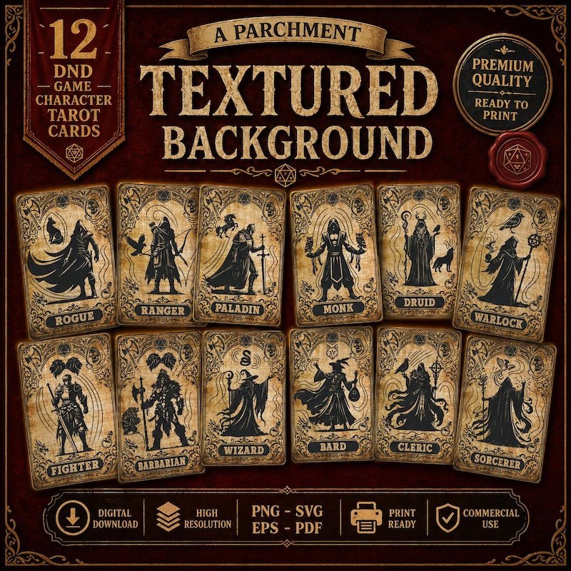 Dnd Character Art Tarot - Etsy
