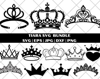 Crown SVG Crown Royal SVG Queen Crown SVG Princess Crown - Etsy