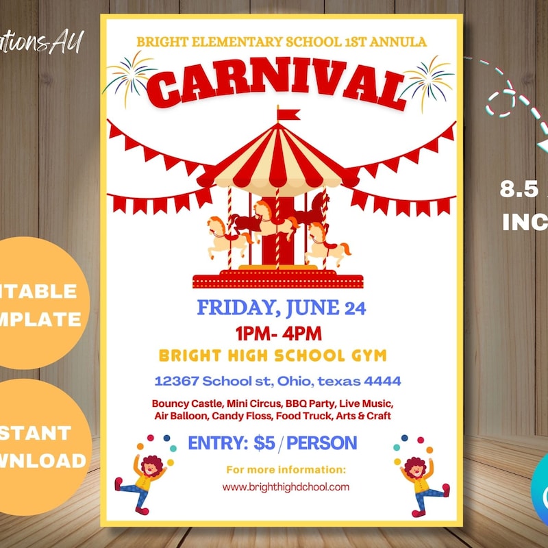 Printable Carnival - Etsy