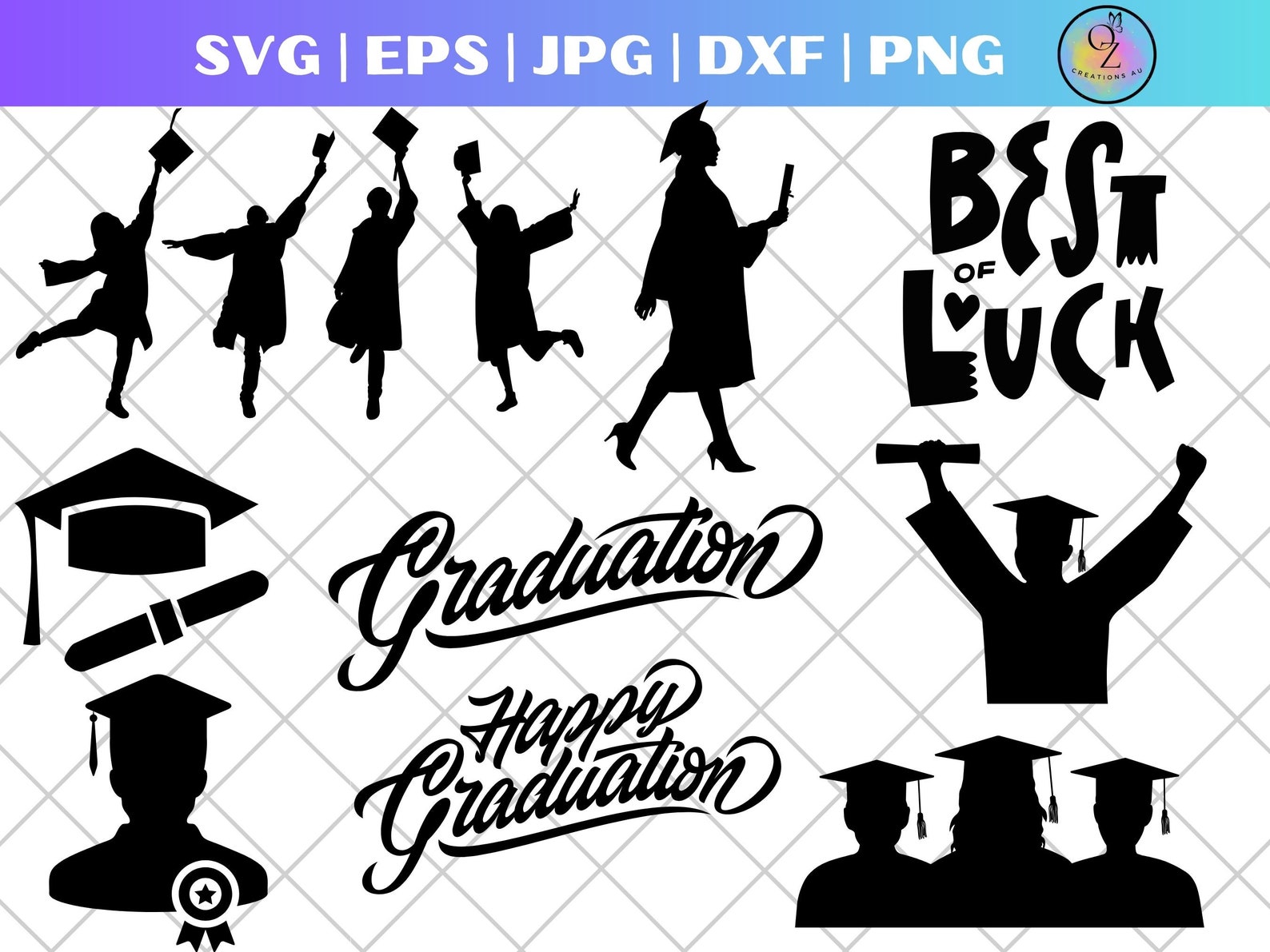 Graduation SVG Bundle Graduation Cap Svg Class of 2023 Svg Graduation ...