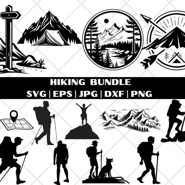 Hiking Svg - Etsy