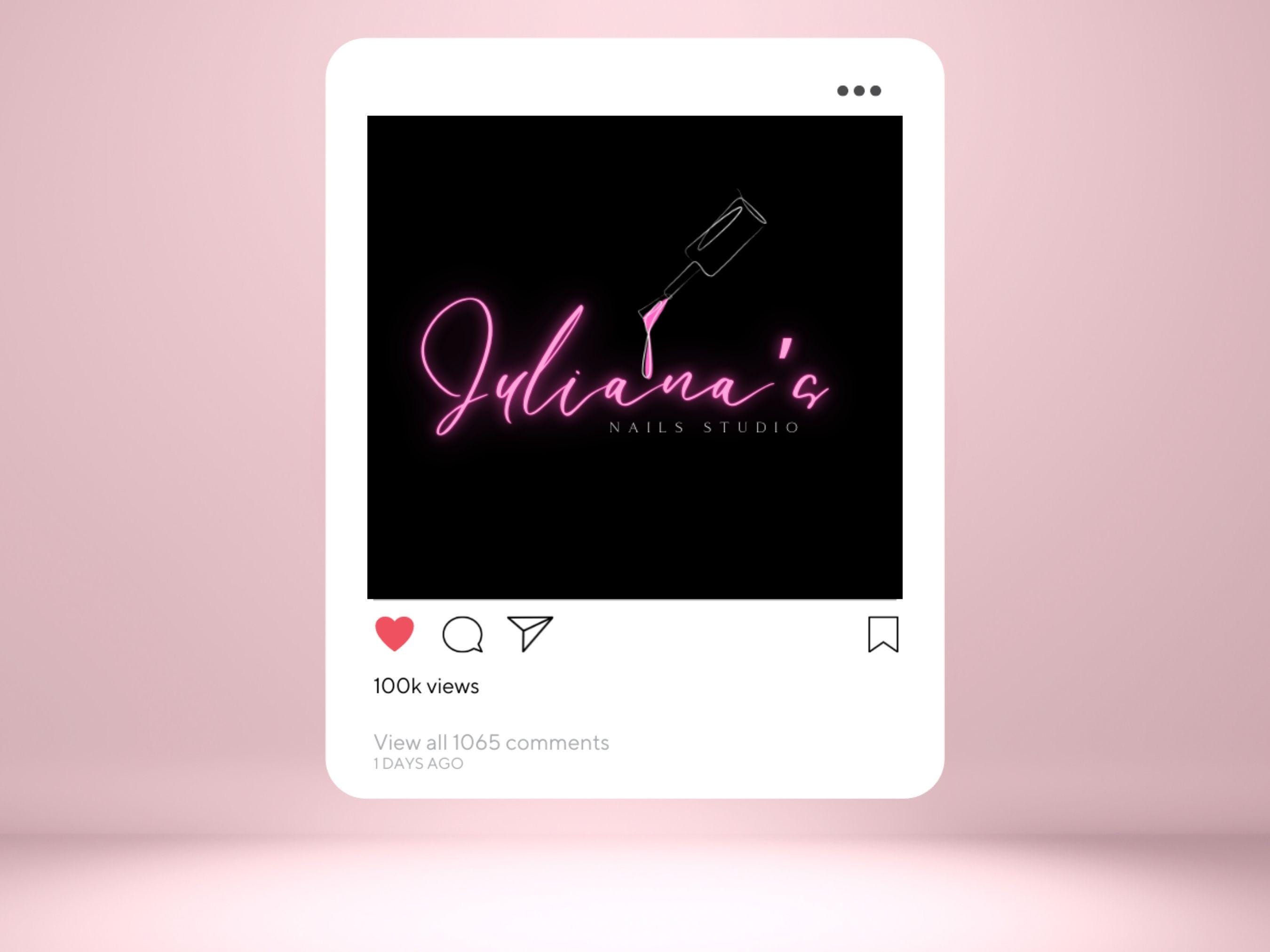 Custom Nail Maker Logo, Pink Nail Tech Logo, Nail Logo Designs, Beauty ...