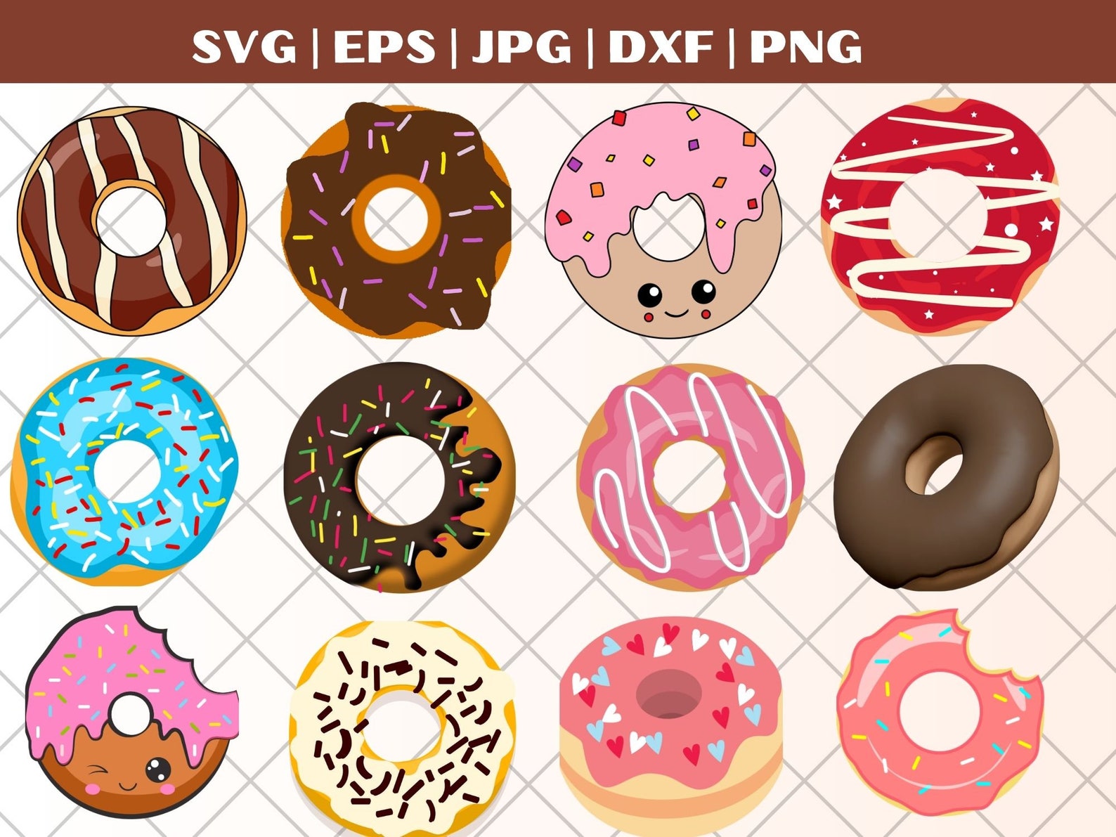 Donut SVG, Donut SVG Bundle, Donut Clipart, Doughnut Svg, Sprinkle ...