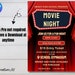 Editable Family Movie Night Flyer: School Fundraiser Poster (digital ...