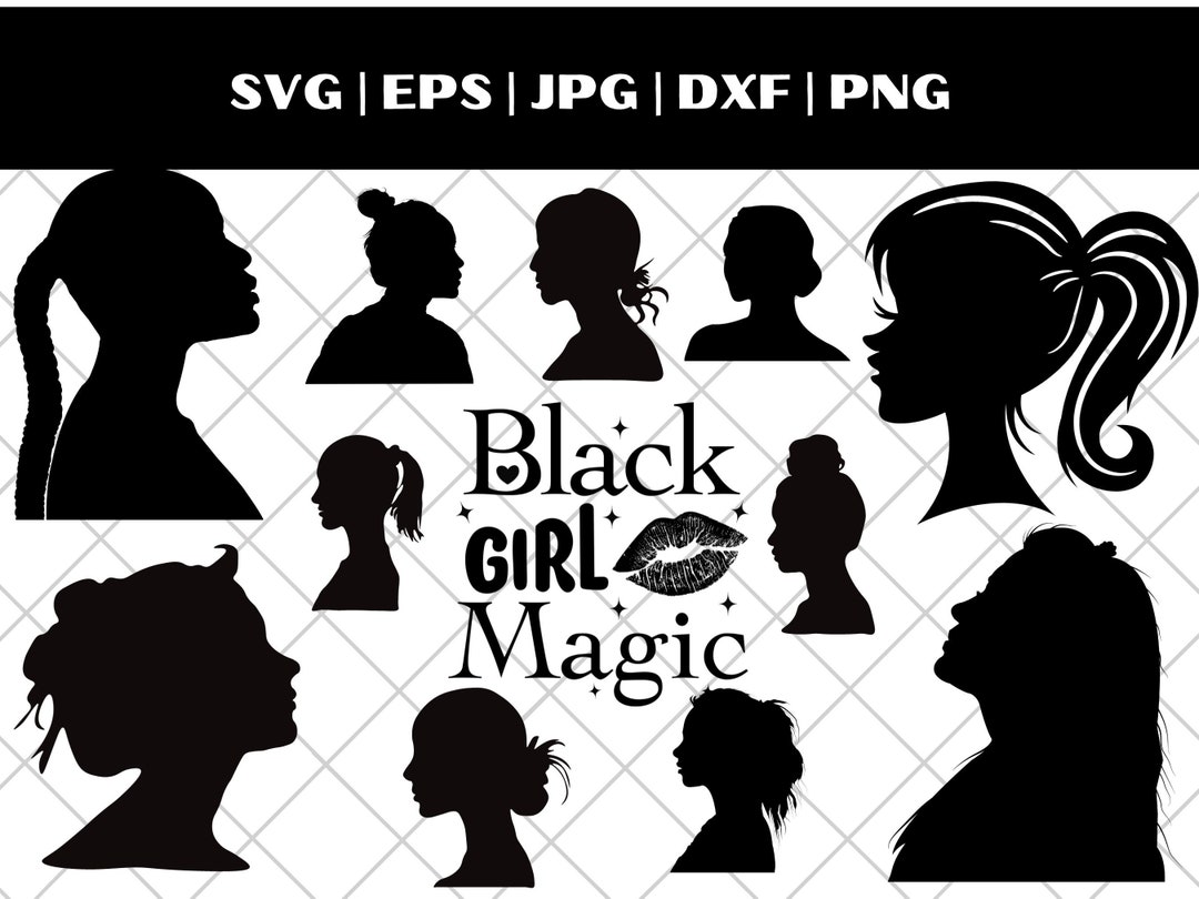 Woman Face SVG, Beautiful Face Svg, Woman Silhouette, Girl Face Svg ...