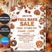 Editable Fall Bake Sale Flyer Template, Autumn Baking Fundraiser ...