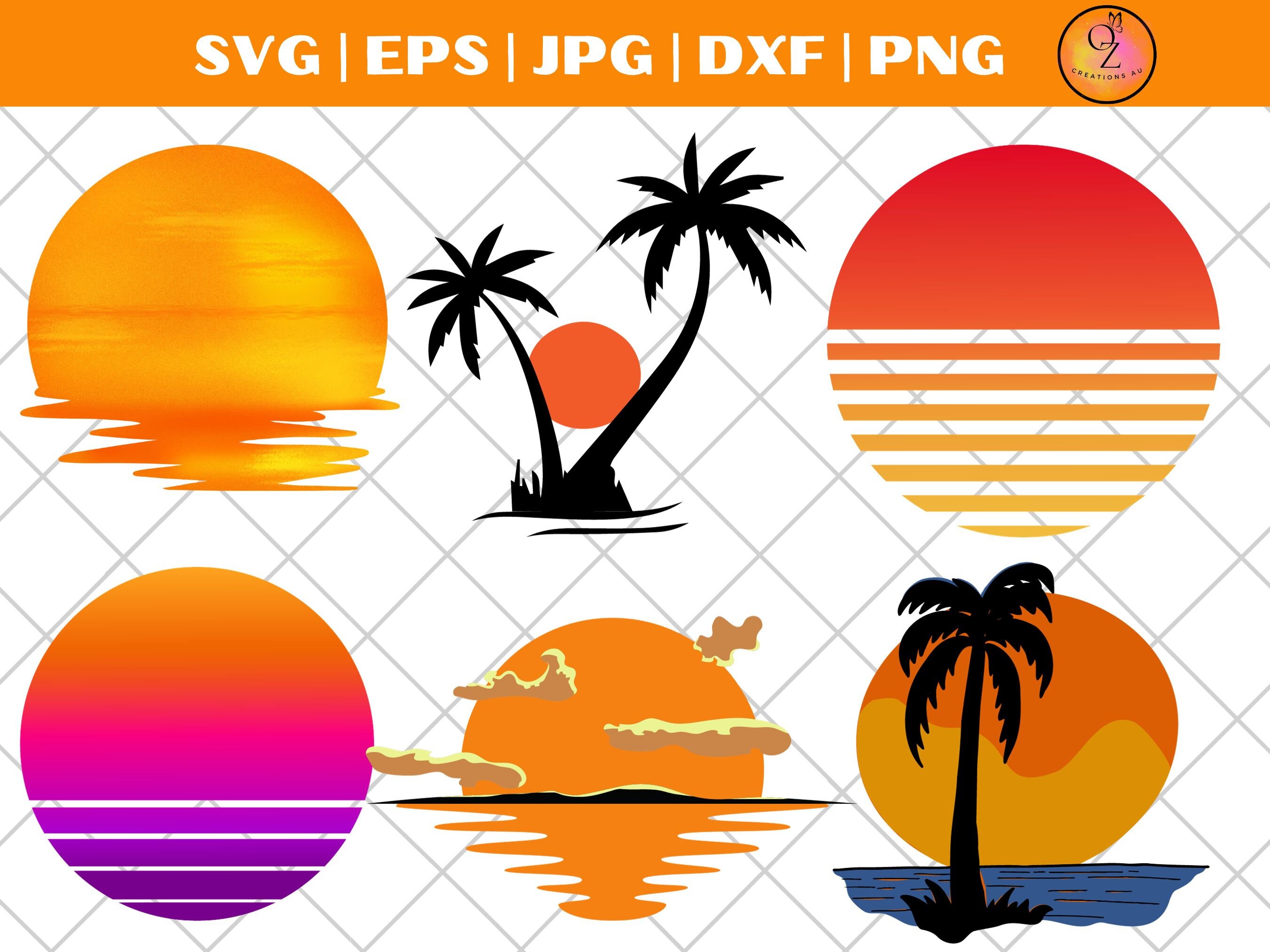 Sunrise SVG Sun Svg for Cricut Sunrise Clipart Sunrise Cut File Sun Svg ...