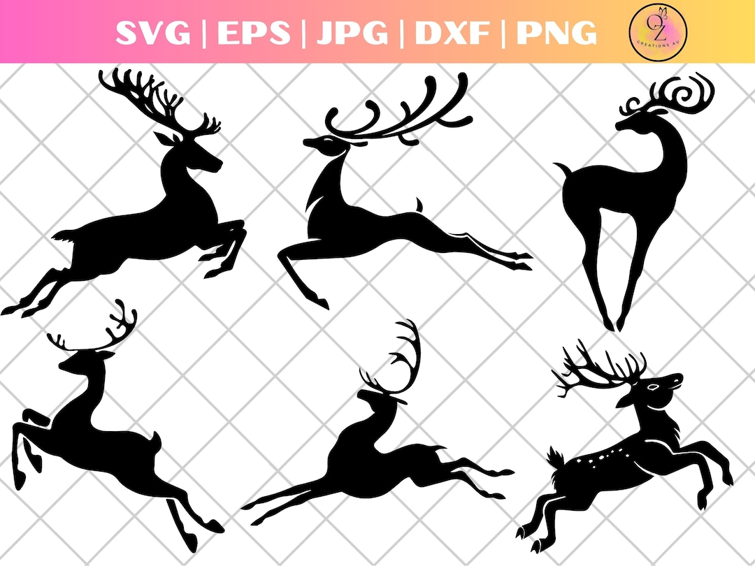 Deer SVG Bundle Deer SVG Nature Deer Svg Animals Svg Deer - Etsy