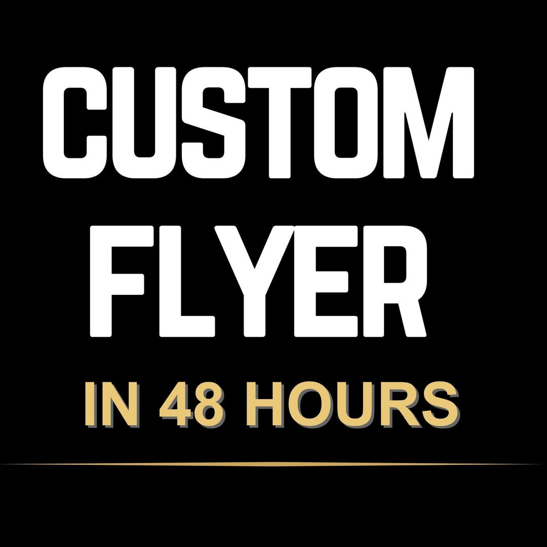 Custom Flyer Design: Fast 48-hour Turnaround - Etsy