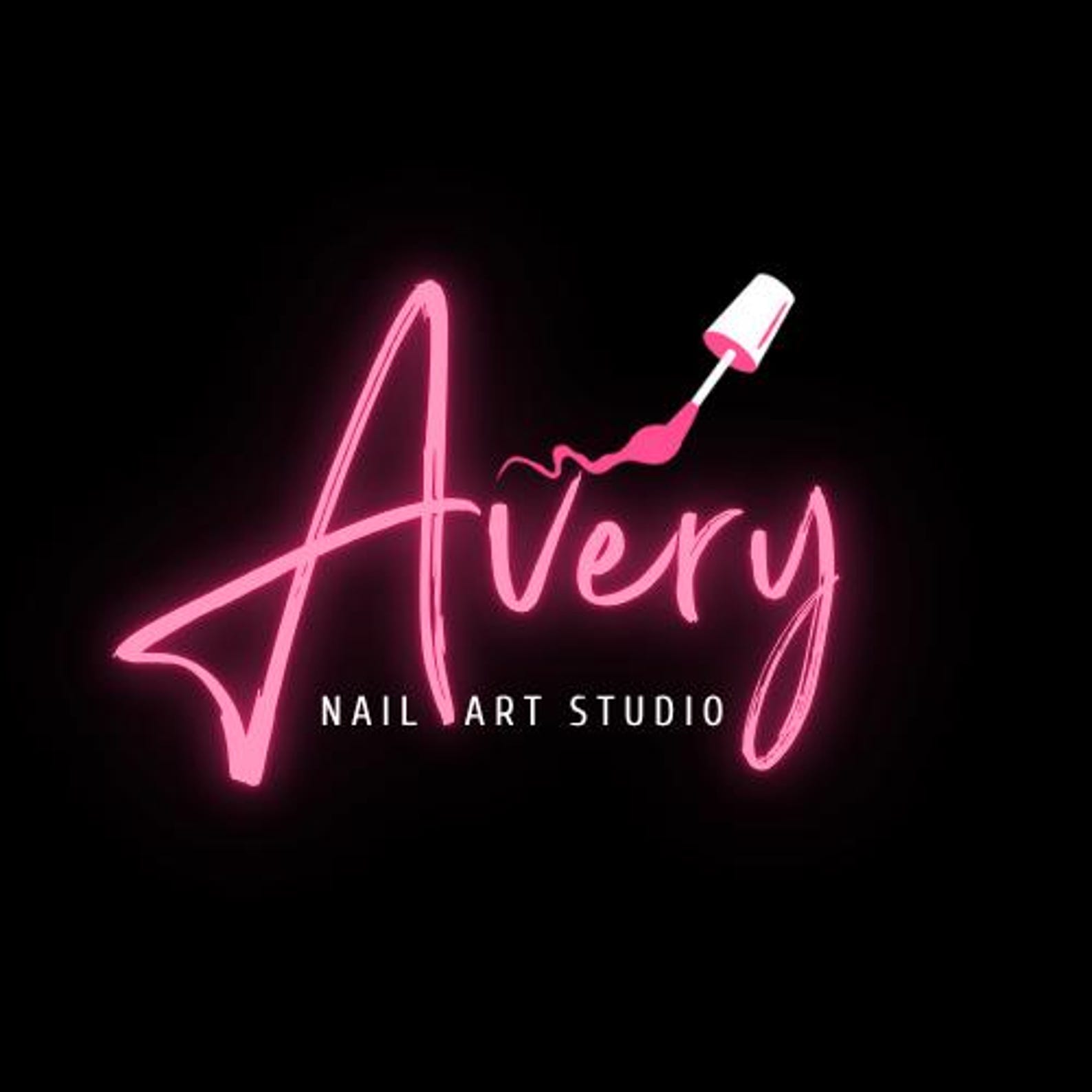 Custom Nail Maker Logo, Pink Nail Tech Logo, Nail Logo Designs, Beauty ...