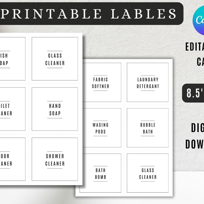 Minimalist Labels - Etsy