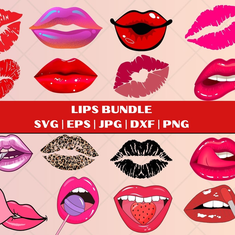 Lip Print - Etsy