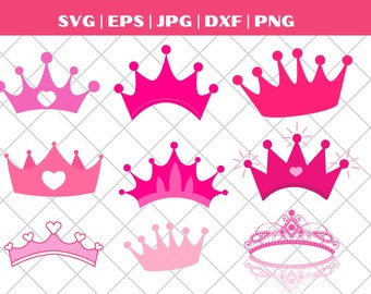 Royal Crown SVG, Princess Tiara SVG, King Crown, Queen Crown, Princess ...