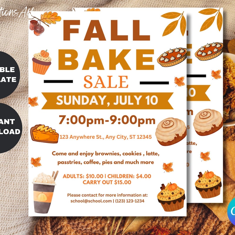 Bake Sale Poster - Etsy