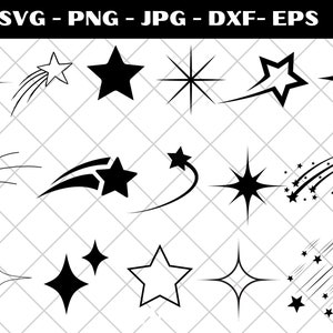 Star SVG Bundle, Star SVG, Night Star Svg, Shinning Star SVG, Svg Files ...
