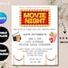 EDITABLE Movie Night Flyer, Printable PTA PTO Flyer, School Church ...