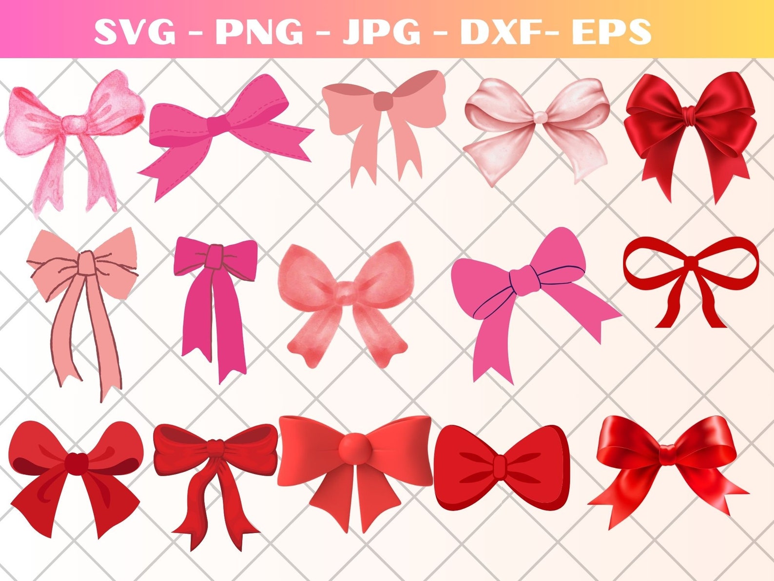 Ribbon Bow SVG Bundle, Ribbon SVG, Bow Svg, Present Svg, Bow Tie SVG ...