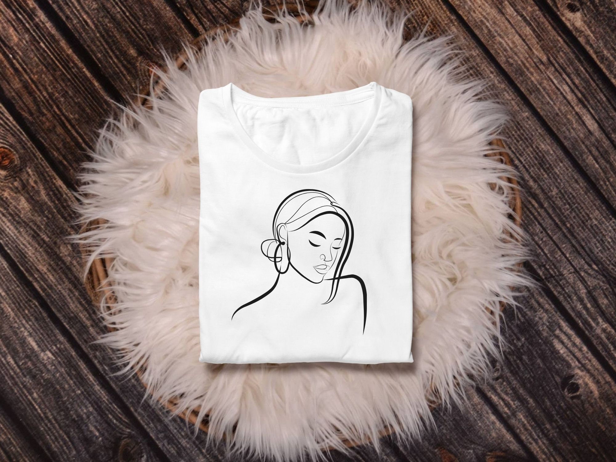 Line Art Woman Svg lady Face Lineart Svg Lady Face One Line One Line ...