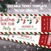 Editable Christmas Party Ticket Template (digital Download) - Etsy