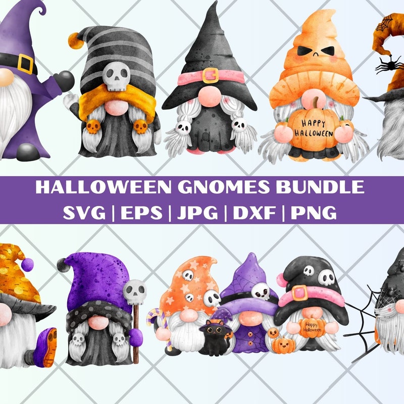Halloween Gnome Svg - Etsy
