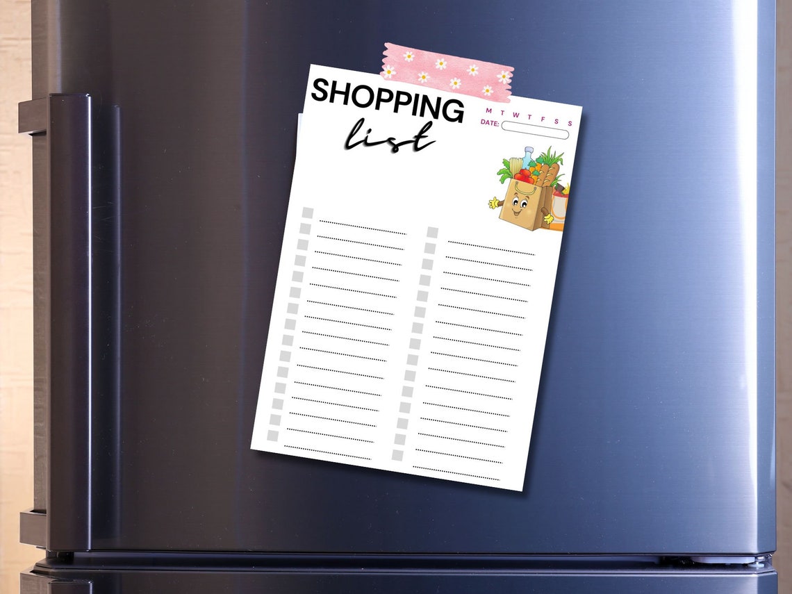 Editable Grocery List Printable Shopping List Printable Grocery ...