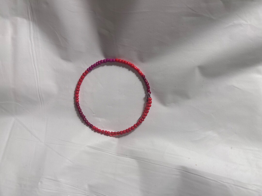 Red Layering Bracelet - Etsy