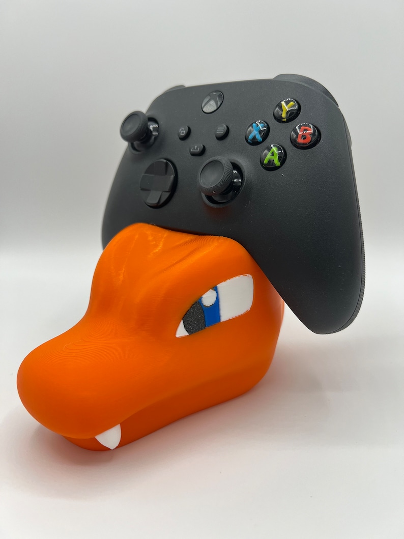Charizard Themed Gaming Controller Stand - Orange Dragon Controller ...