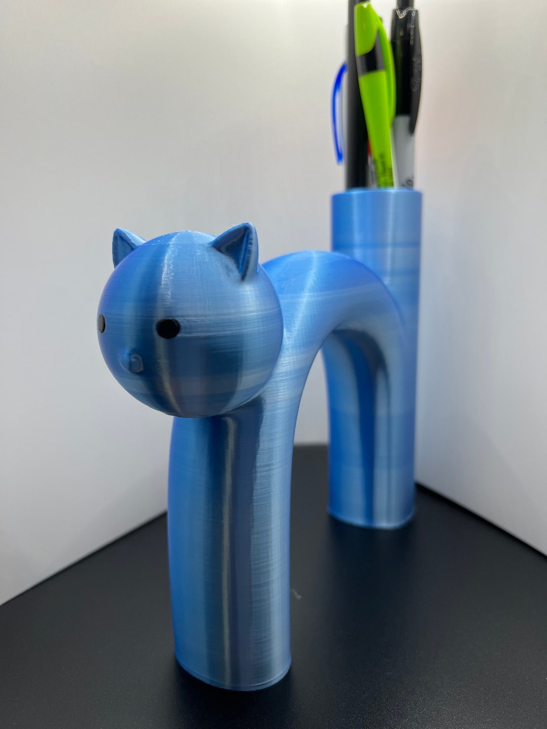 Cute Cat Pen Holder | Kawaii Cat Organizer | Kawaii Cat Pen Holder ...