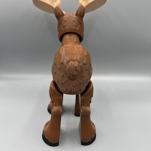 Articulating Flexi Moose Toy - Moose Fidget Toy - 3D Printed Moose ...