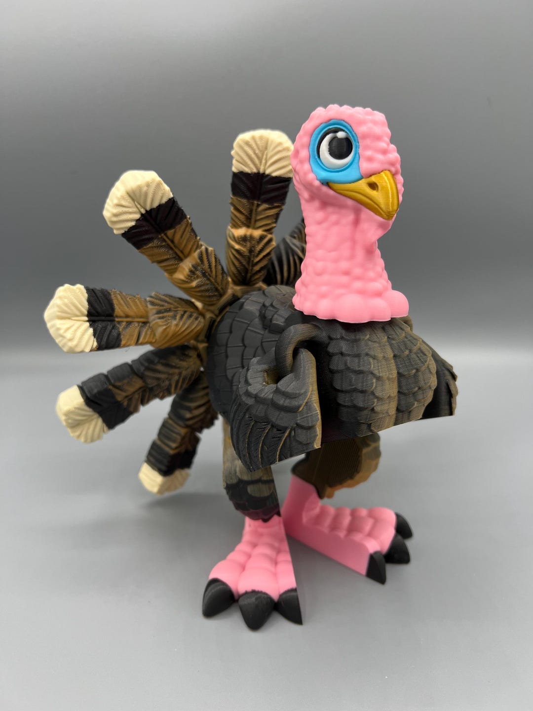 Flexi Articulating Thanksgiving Turkey Toy - 3D Printed Turkey ...