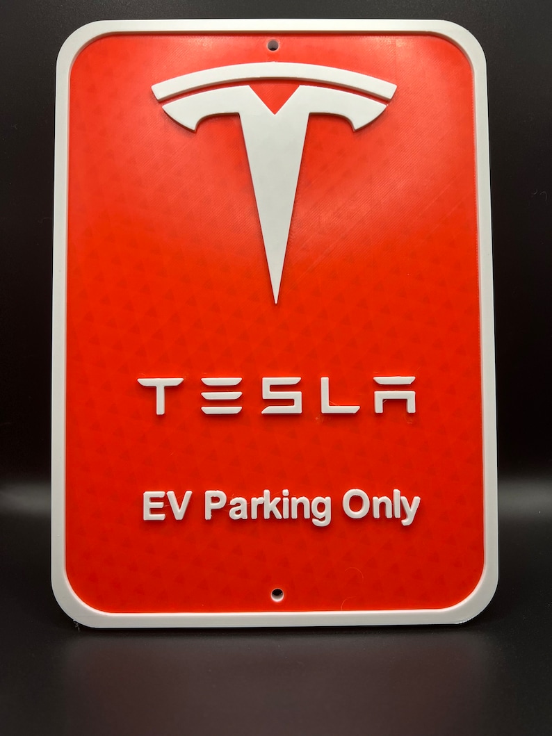 Tesla EV Parking Only Sign Tesla Parking Sign Model S Model 3 Model X ...