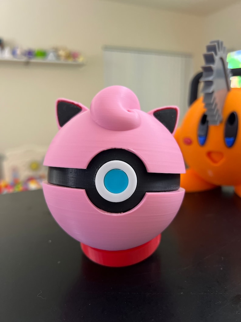 Jigglypuff Themed Pokeball Pink Ball Toy Jigglypuff Themed Collectible ...