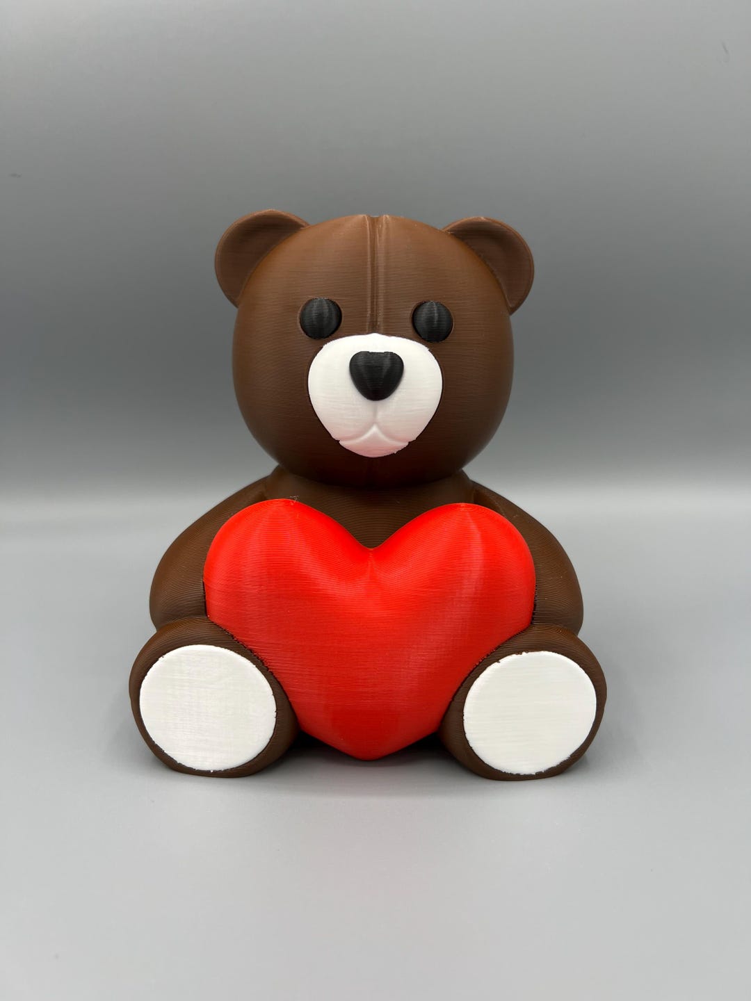 Cute Teddy Bear With Heart - 3D Printed Teddy Bear - Valentine's Gift ...