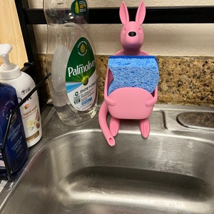 3D Printed Sponge Holder - Kangaroo Sponge Holder - Sponge Drainer ...