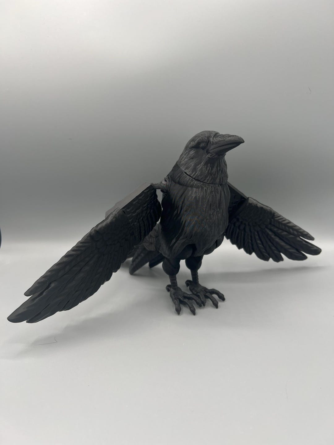 Articulating Flexi Raven Toy: 3D Printed Fidget Figurine - Etsy