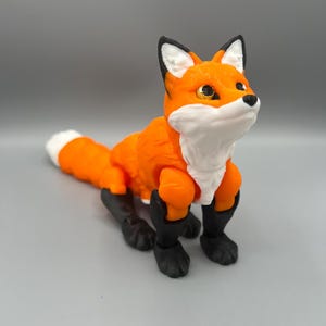 Articulating Flexi Fox Figurine - Flexi Fox Toy - Articulating Fox ...