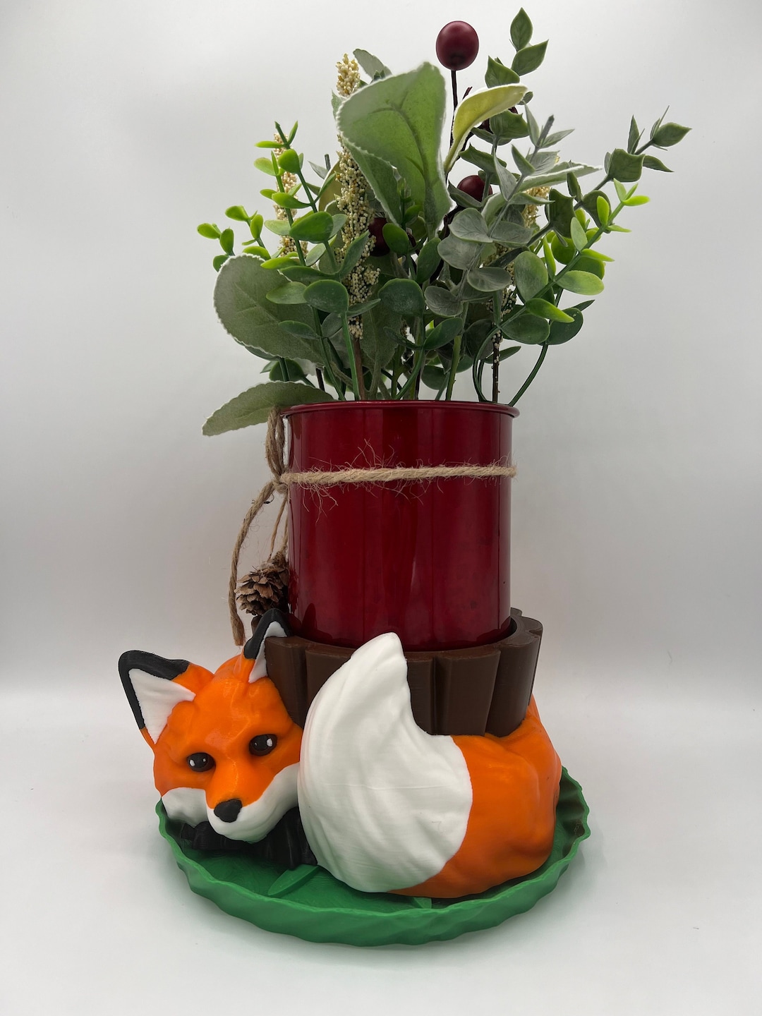 Adorable Fox Planter - 3D Printed Fox Planter - Fox Succulent Planter ...