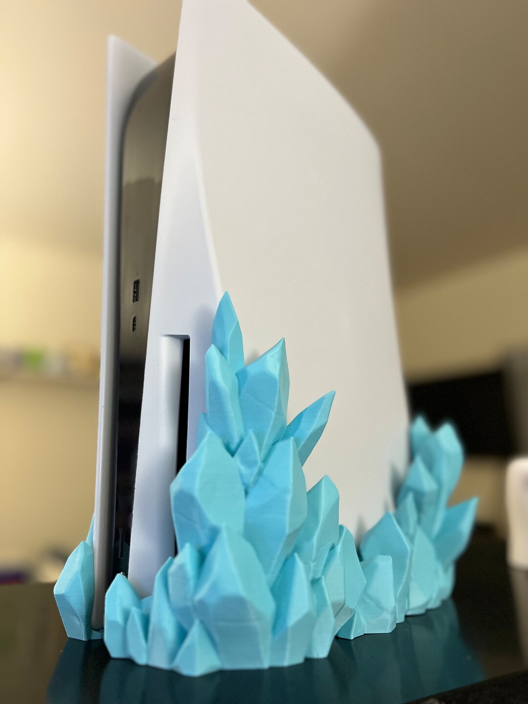 3D Printed Crystal Dock for Playstation 5 Disc Edition - Etsy