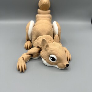 3D Printed Articulating Squirrel: Poseable Fidget Toy - Etsy