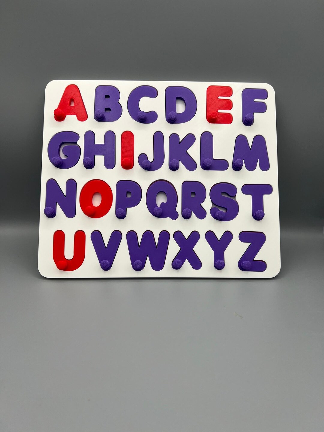 3D Printed Alphabet Puzzle | Custom Color ABC Puzzle | Kids Learning ...