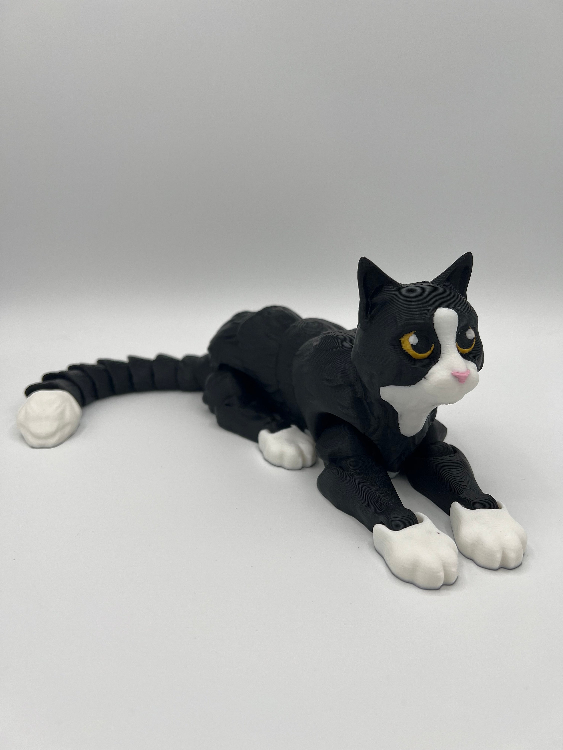 3D Printed Flexi Cat: Articulating Fidget Desk Toy - Etsy