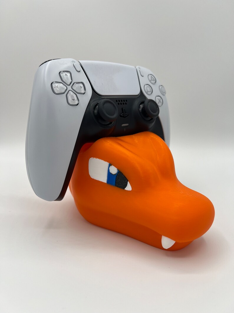 Charizard Themed Gaming Controller Stand - Orange Dragon Controller ...