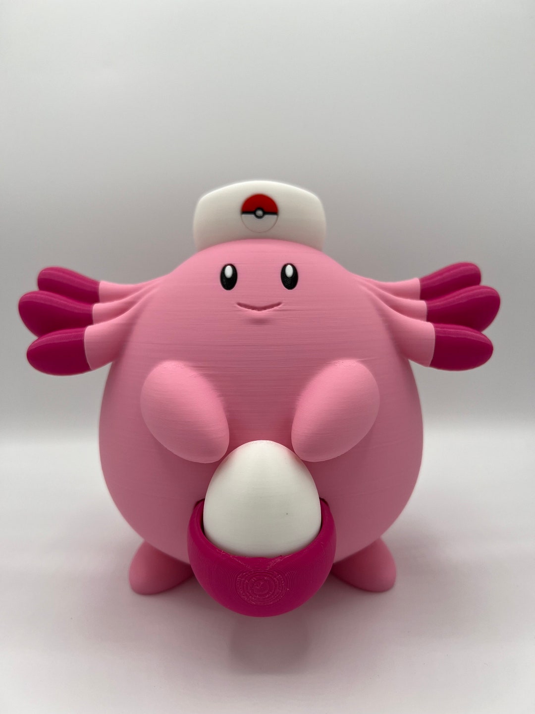 Chansey Themed Figurine Anime Fanart Gift for Pokemon Fans Cute Pink ...