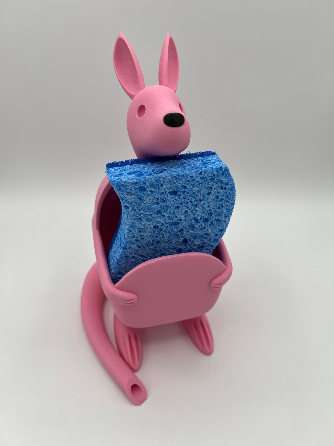 3D Printed Sponge Holder - Kangaroo Sponge Holder - Sponge Drainer ...