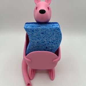 3D Printed Sponge Holder - Kangaroo Sponge Holder - Sponge Drainer ...